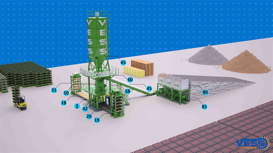 Elegance 5.1 Concrete Block - Paving Block - Curbstone Machine - Vess ...